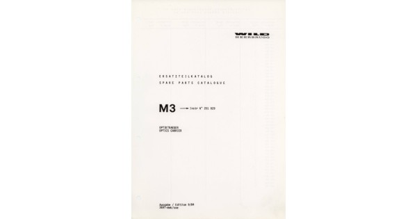 Wild m3 microscope optics carrier spare parts list